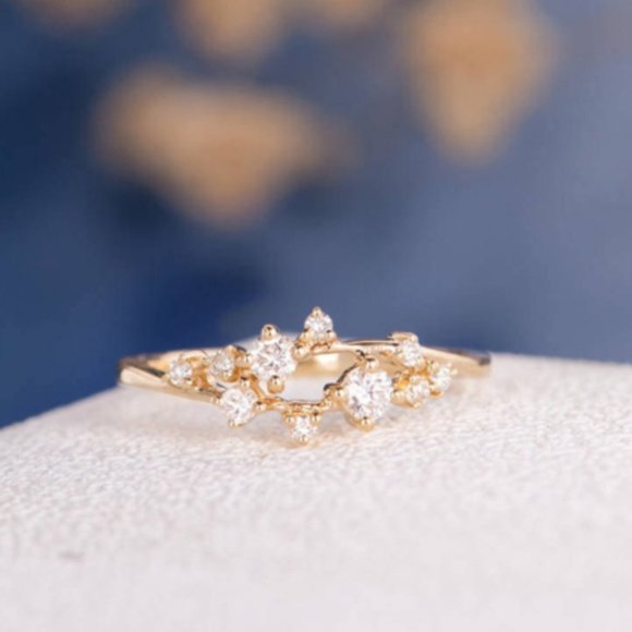 dazzling items | Jewelry | Elegant Rose Gold Diamond Friendship Ring ...